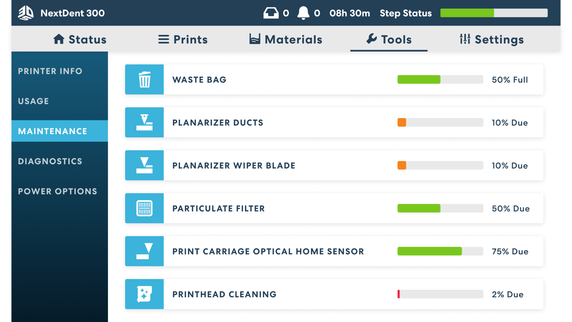 NextDent 300 - Printhead Cleaning